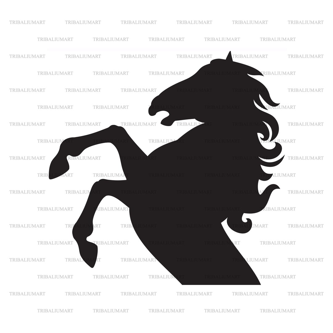 Horse. Cut Files for Cricut. Clip Art Silhouettes (eps, Svg, Pdf, Png ...