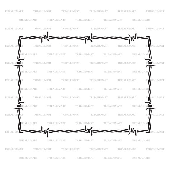 Barbed Wire Frame Png