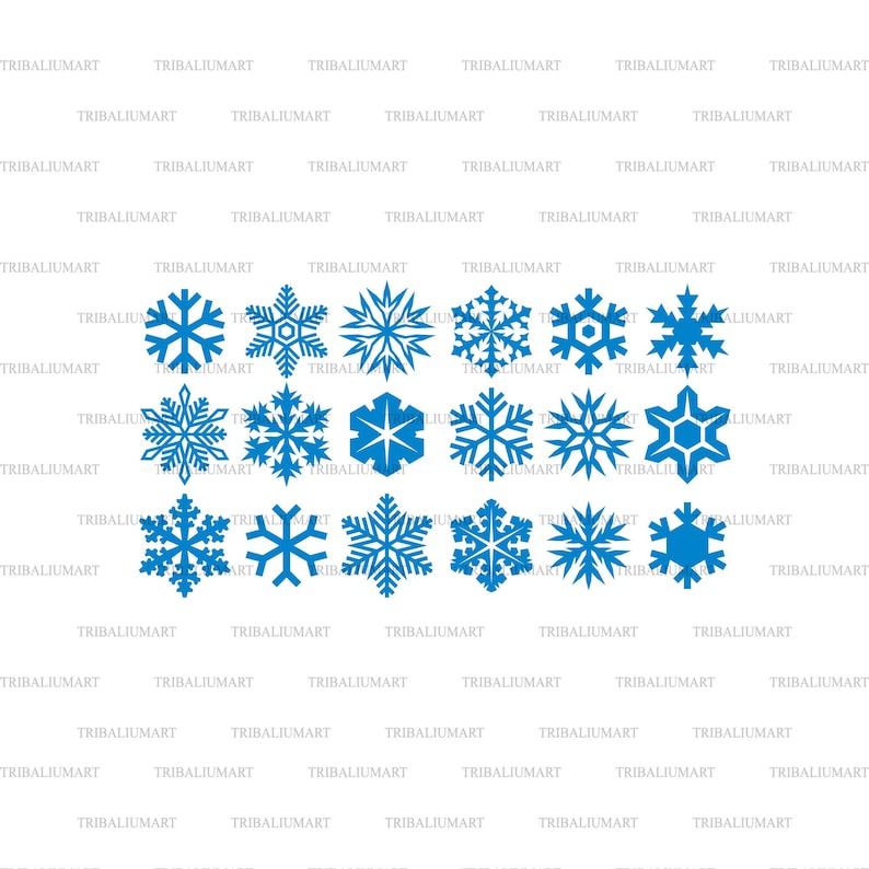 Snowflakes. Cut Files for Cricut eps Svg Pdf Png Dxf - Etsy