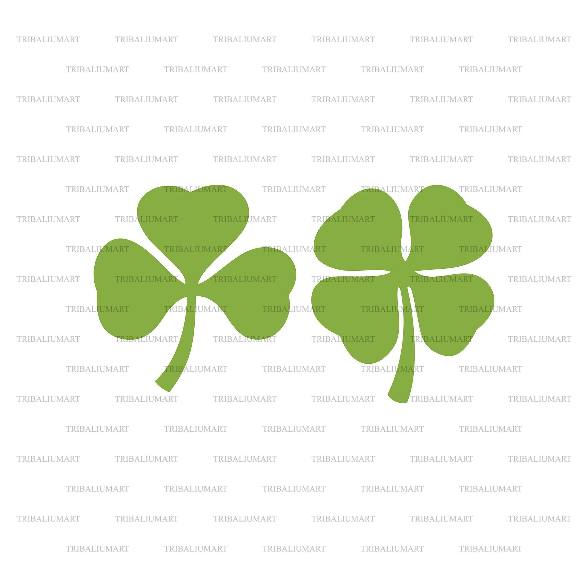 Four and Three Leaf Clover shamrock Saint Patrick's | Etsy