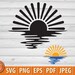Sunset. Cut Files for Cricut. Clip Art Silhouette (eps, Svg, Pdf, Png ...