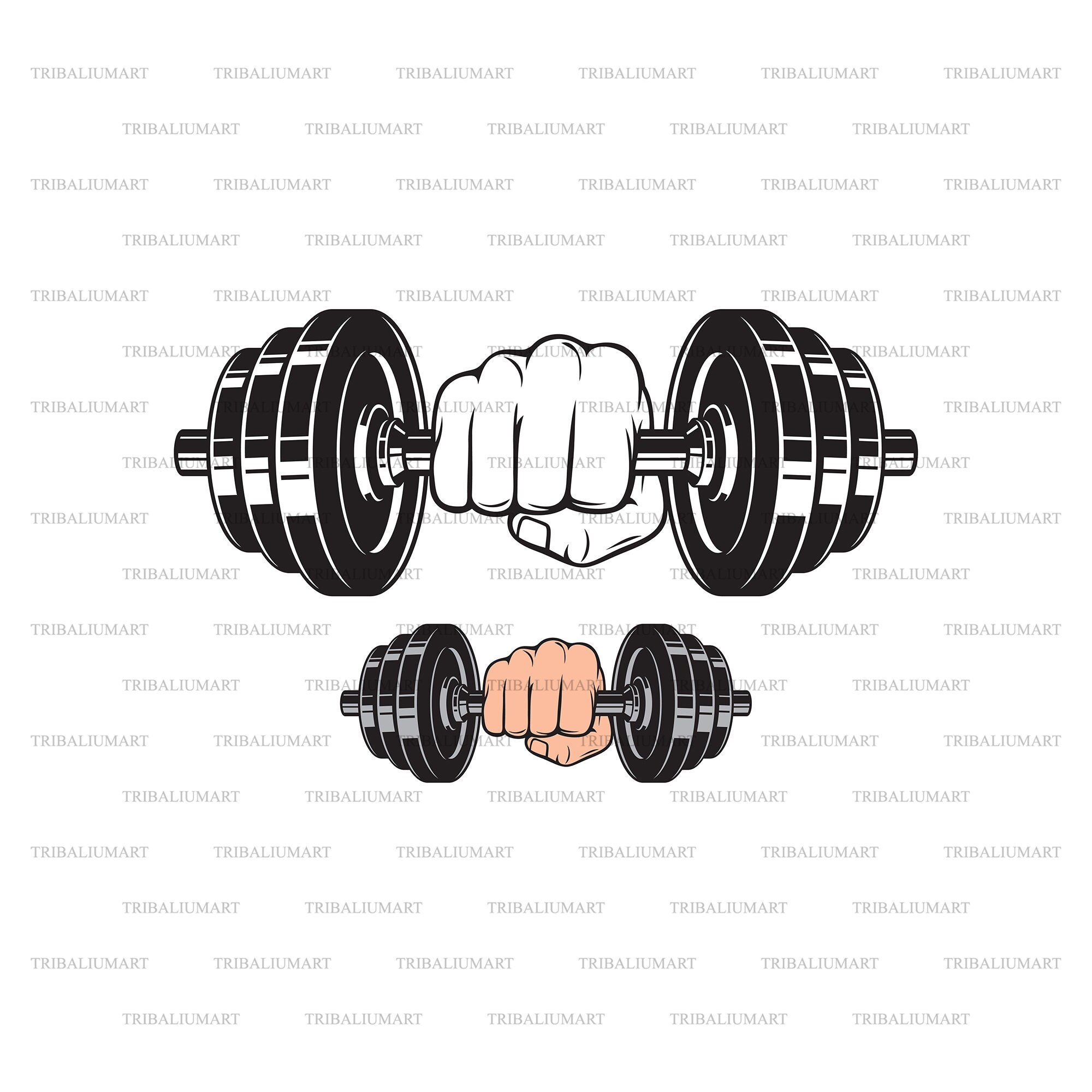 Hand Holding Dumbbell (barbell). Gym, Bodybuilding or Sport Design ...