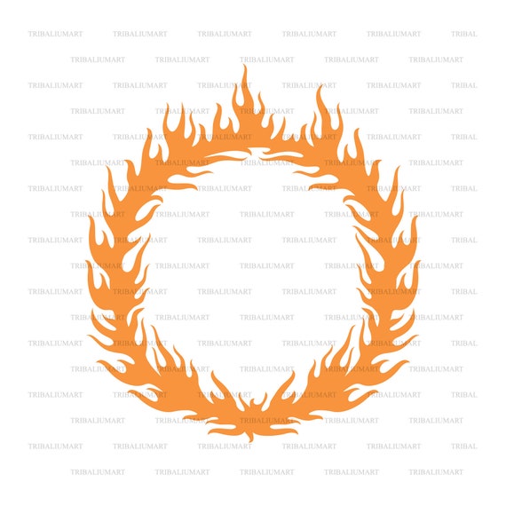 Ring of fire fiery ring burning fireball burning round | Etsy