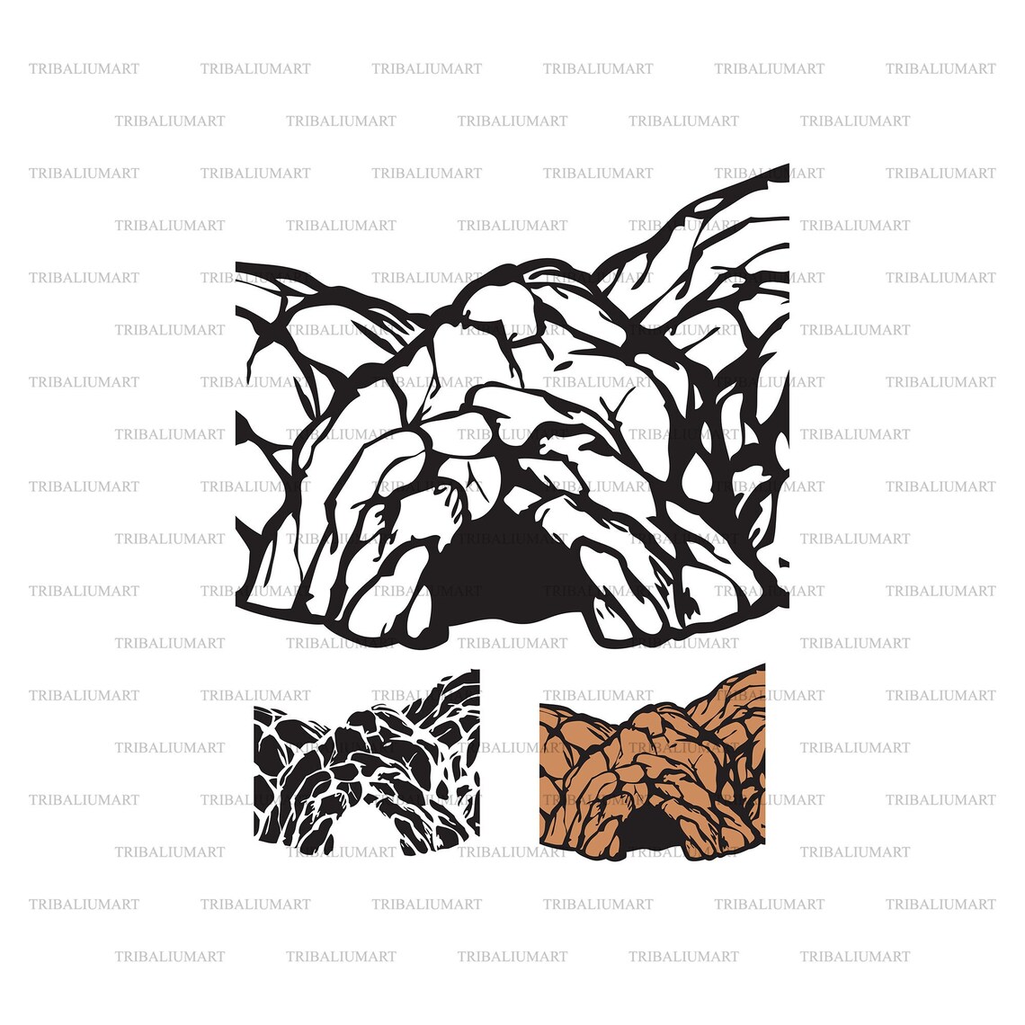 Rock Cave. Cut Files for Cricut. Clip Art Silhouette eps - Etsy