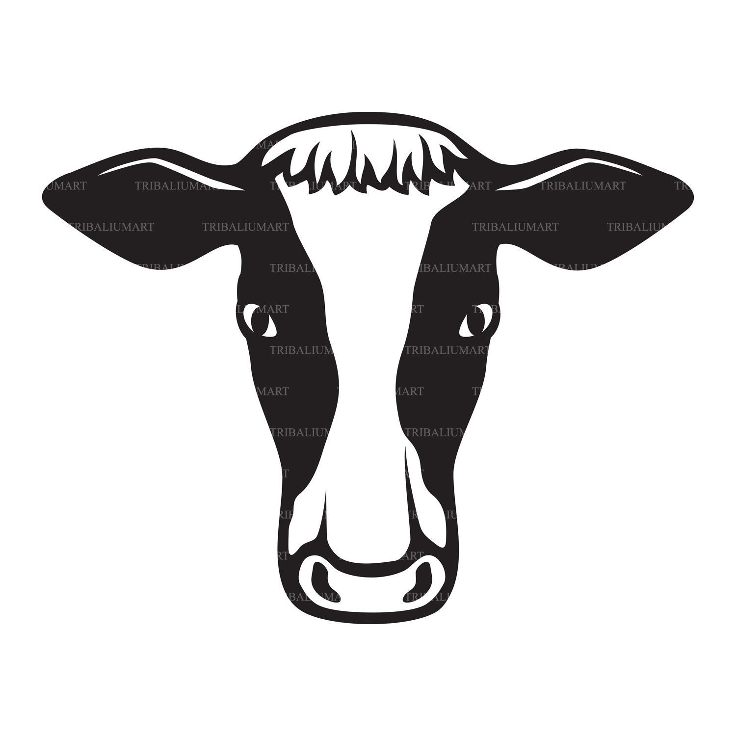 Cow Head Clip Art