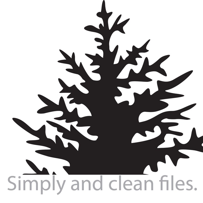 Pine Tree. Cut Files for Cricut. Clip Art Silhouette eps - Etsy