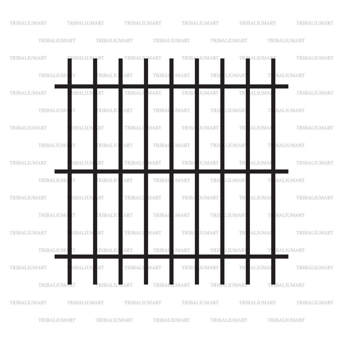 Prison Bars (jail). Cut Files for Cricut. Clip Art Silhouette (eps, Svg ...
