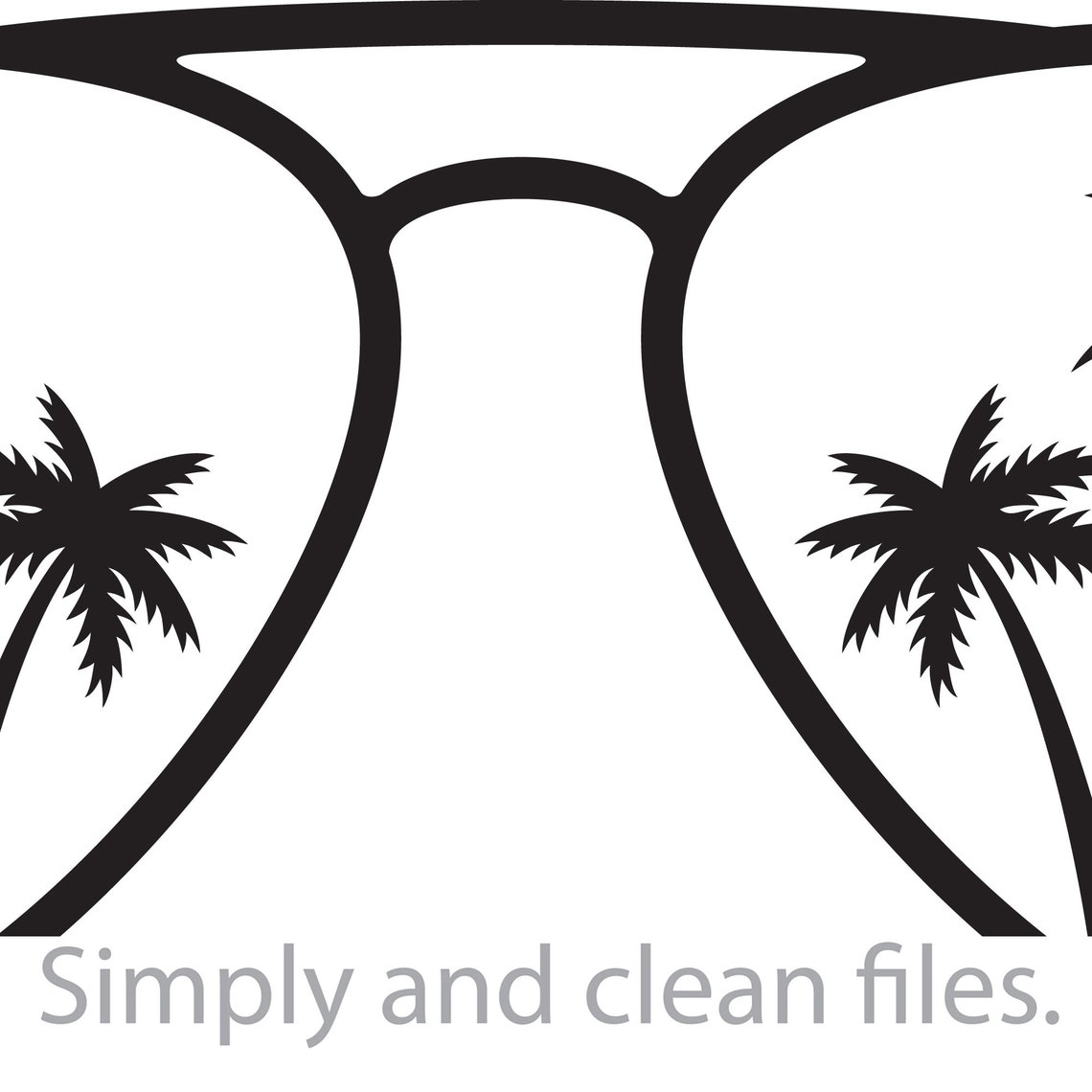 Palm Tree Aviator Sunglasses. Cut Files for Cricut. Clip Art - Etsy