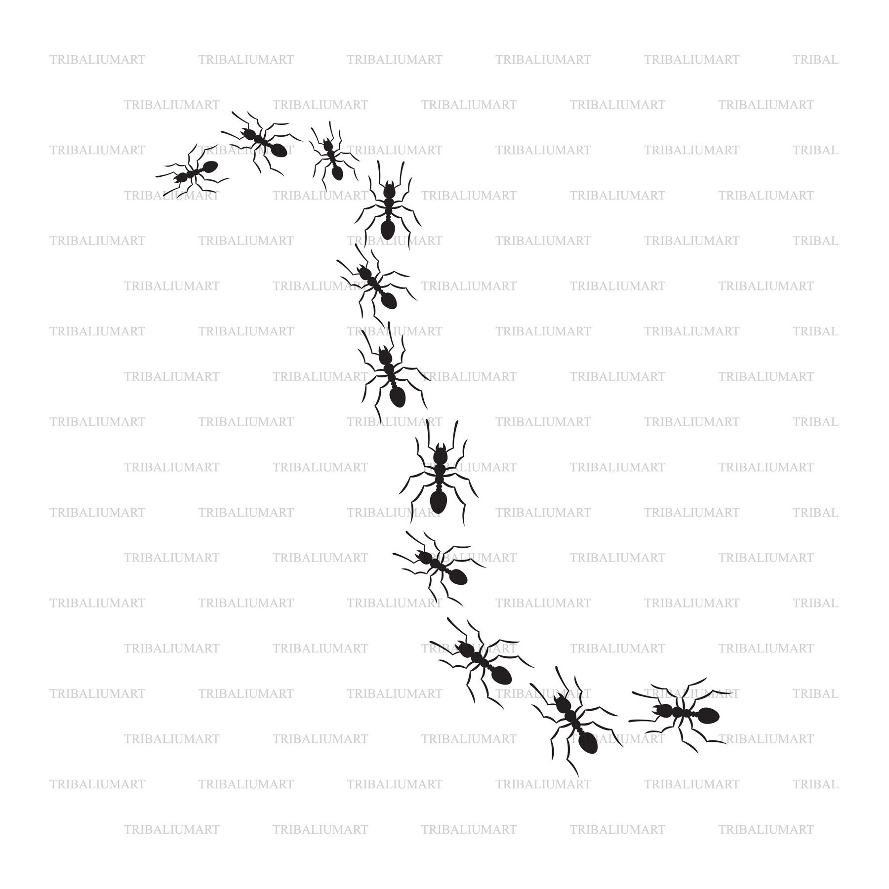 Ants traveling in a row. Cut files for Cricut. Clip Art | Etsy