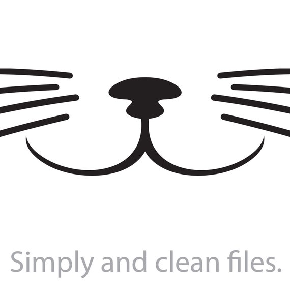 Cat Whiskers Svg Png Icon Free Download 74566 Black Cat Kitten