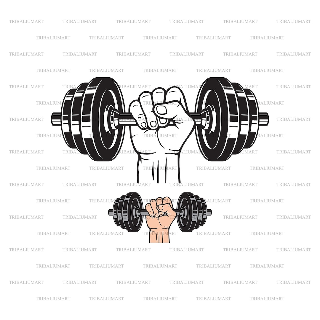 Hand Holding Dumbbell (barbell). Gym, Bodybuilding or Sport Design ...