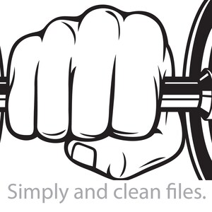 Hand Holding Dumbbell (barbell). Gym, Bodybuilding or Sport Design ...