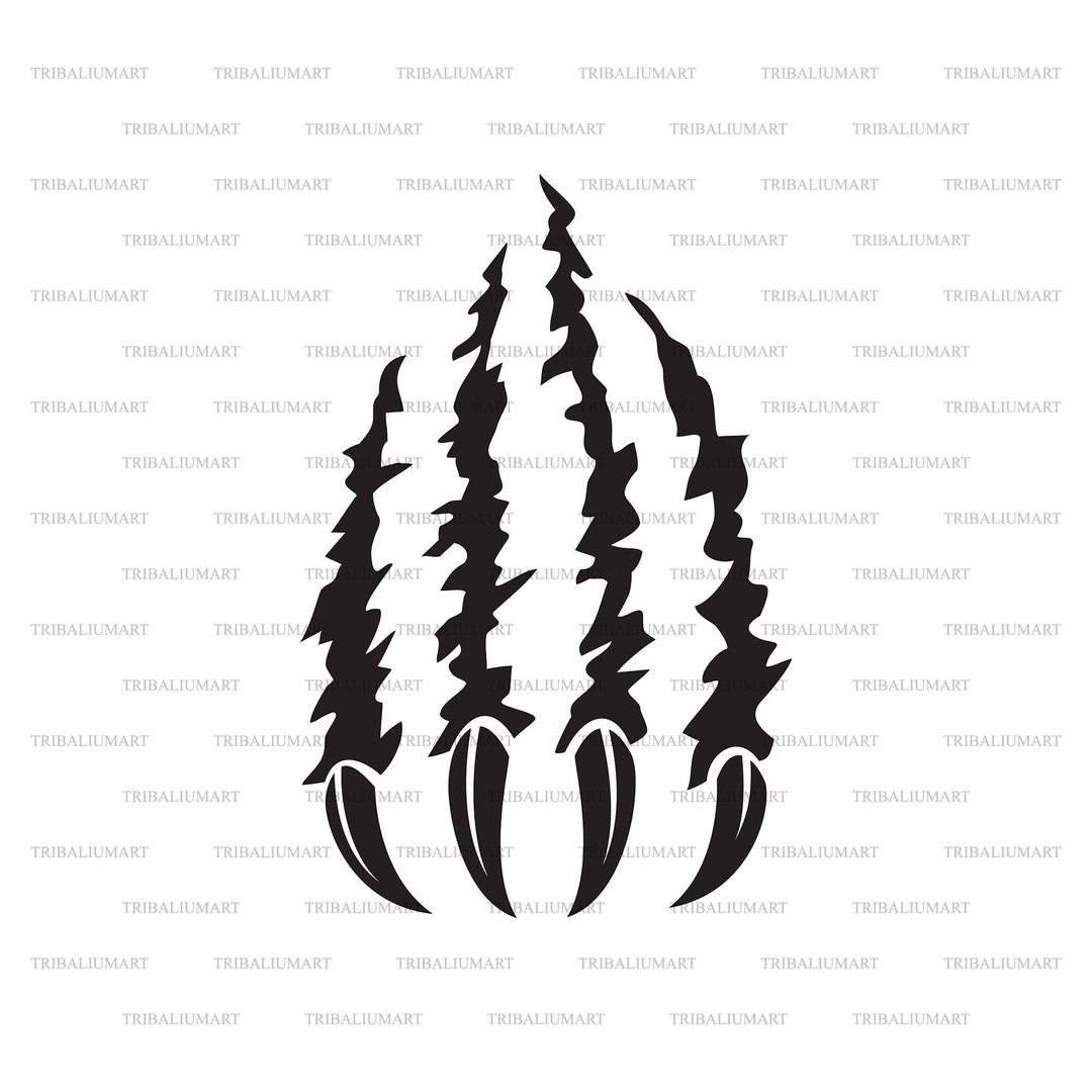 Monster Claw and Marks Scratch. Cut Files for Cricut. Clip Art ...