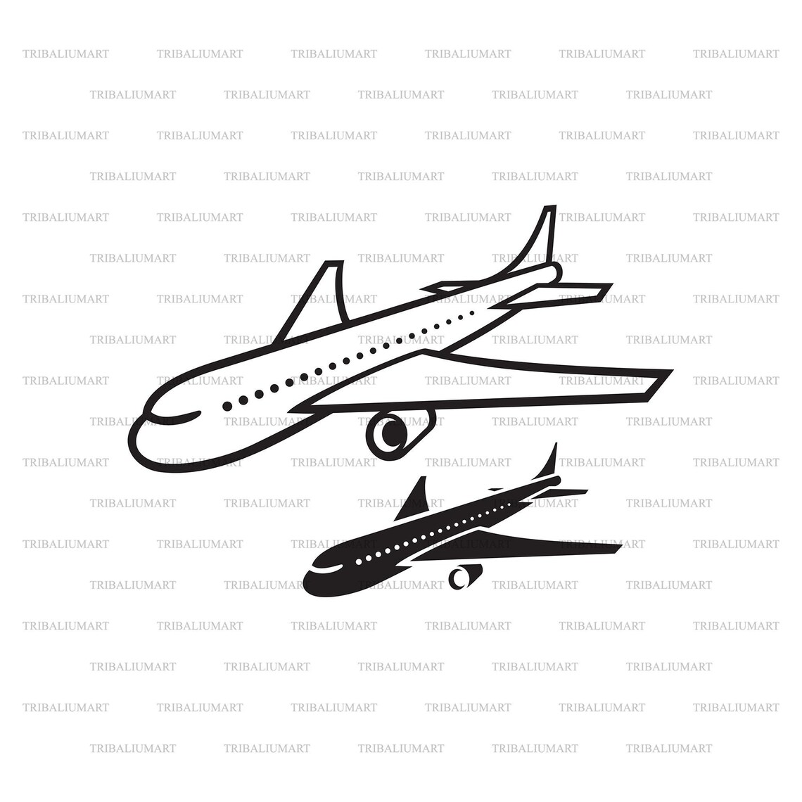 Airplane plane. Cut Files for Cricut. Clip Art eps Svg - Etsy