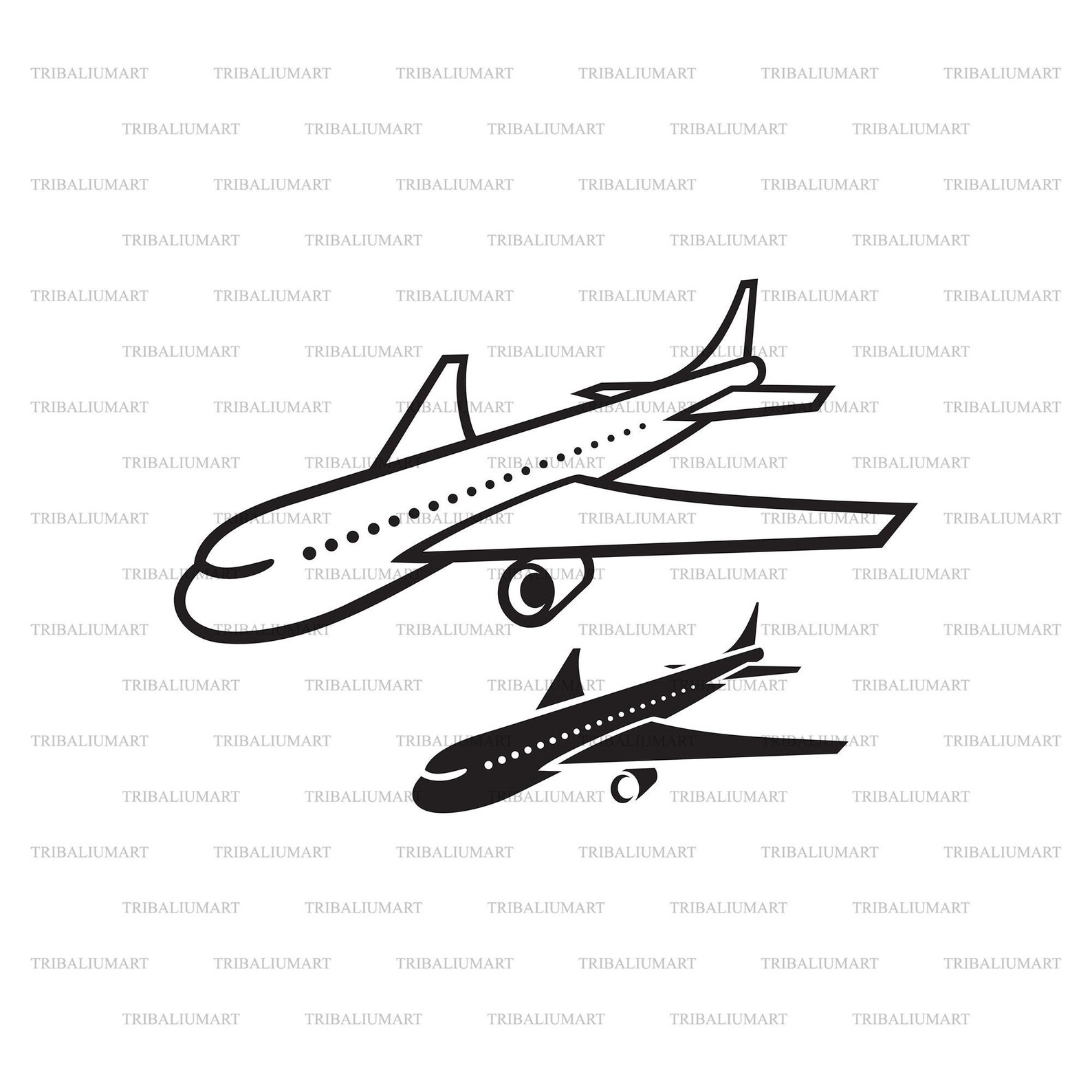 Airplane plane. Cut Files for Cricut. Clip Art eps Svg - Etsy