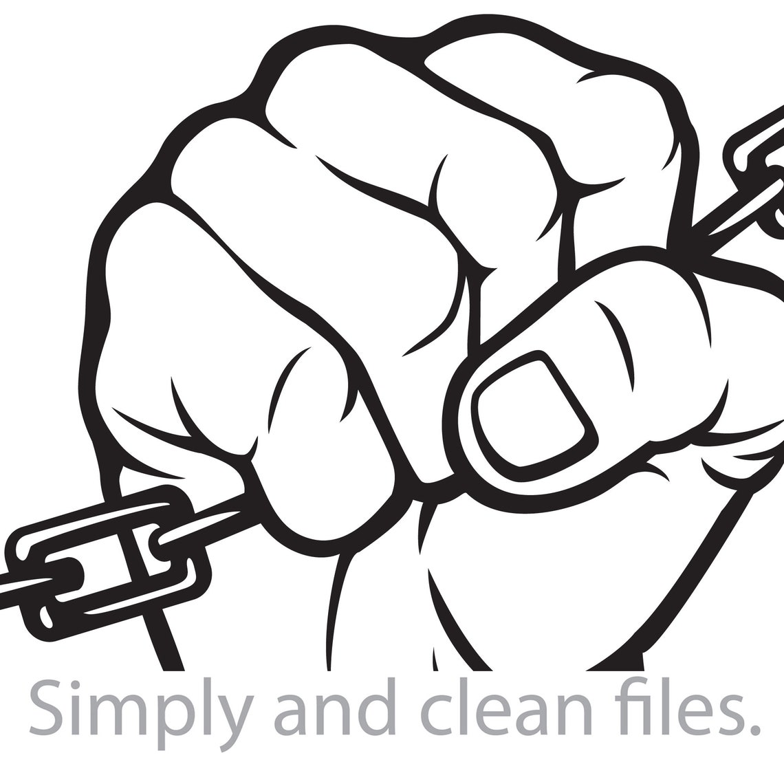 Human Hand and Breaking Chain. Cut Files for Cricut. Clip Art ...