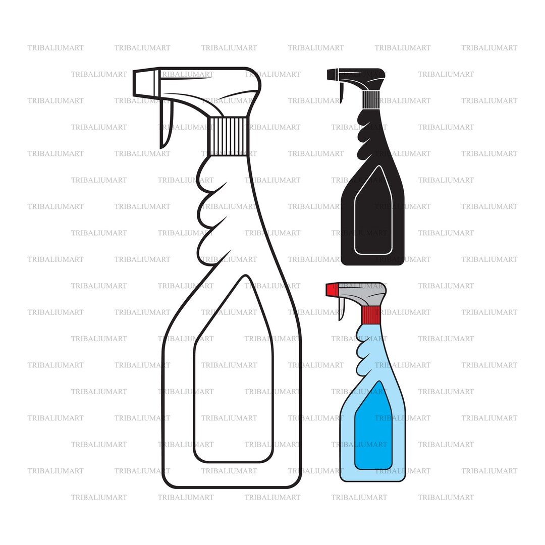 Cleaning Spray Bottle (house Cleaning Design). Cut Files for Cricut ...