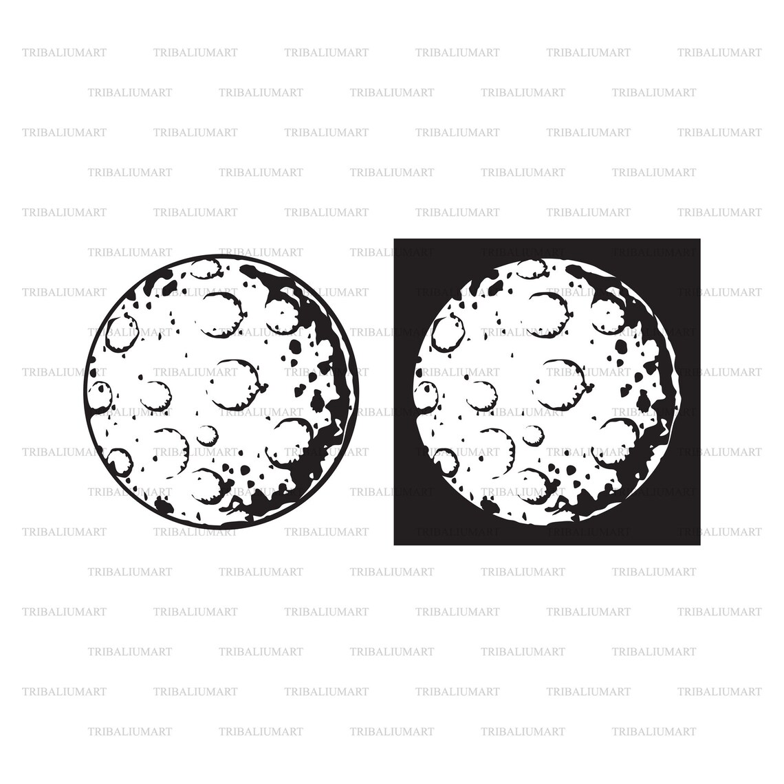 Full Moon. Cut Files for Cricut. Clip Art eps Svg Pdf Png - Etsy