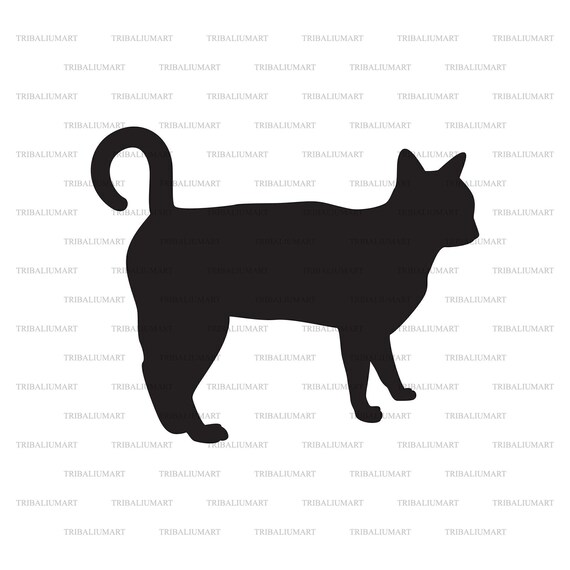 Cat. Cut Files for Cricut. Clip Art Silhouette eps Svg Pdf - Etsy