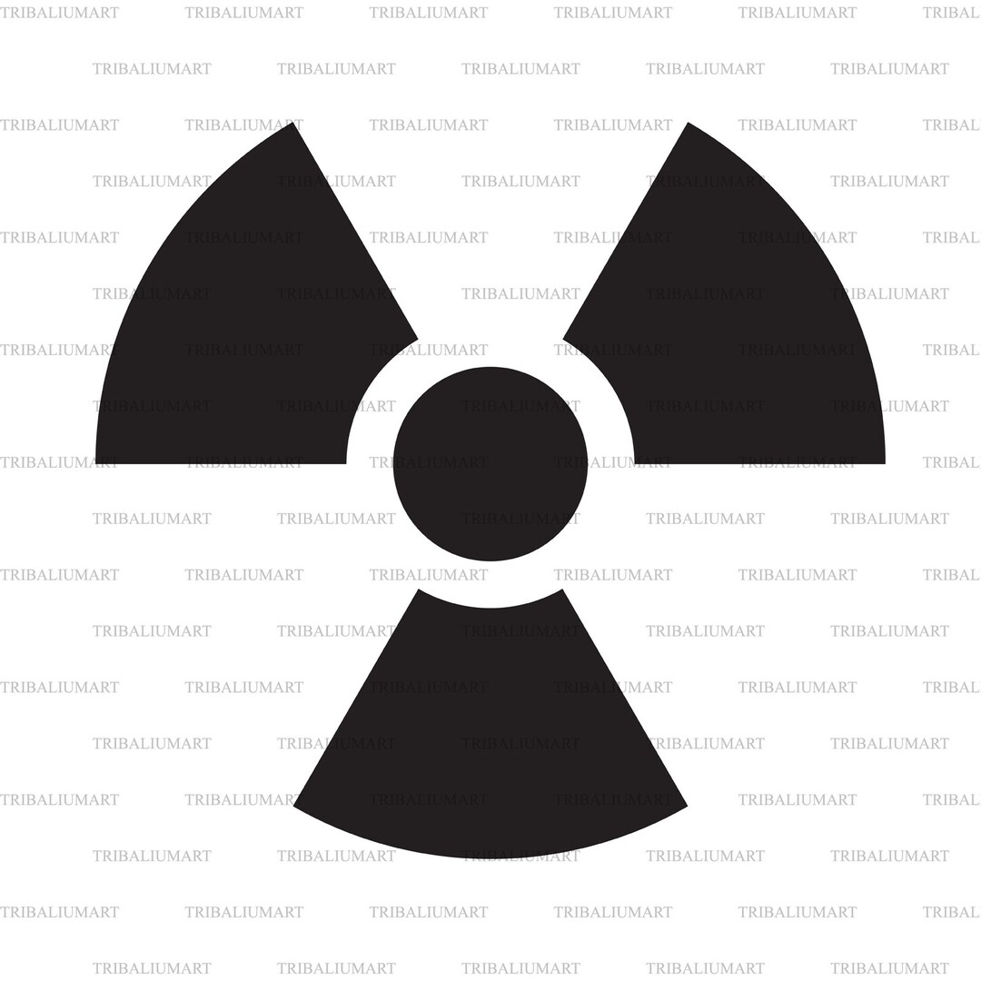 Radiation Symbol. Cut Files for Cricut. Clip Art Silhouettes eps, Svg ...