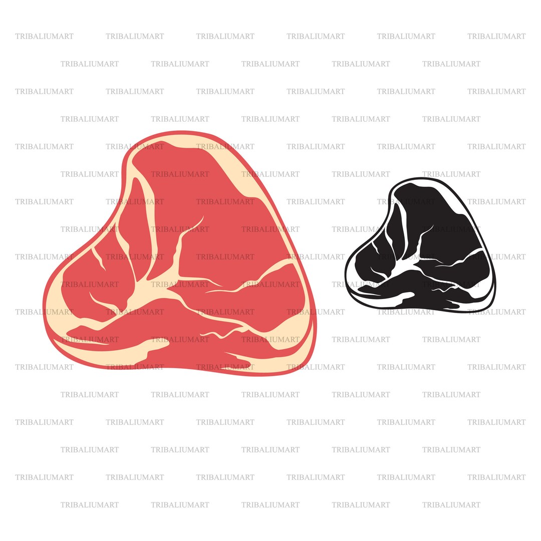 Steak - Fresh Meat. Cut Files for Cricut. Clip Art Silhouettes (eps ...