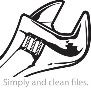 Adjustable Wrench or Spanner. Cut Files for Cricut. Clip Art (eps, Svg ...