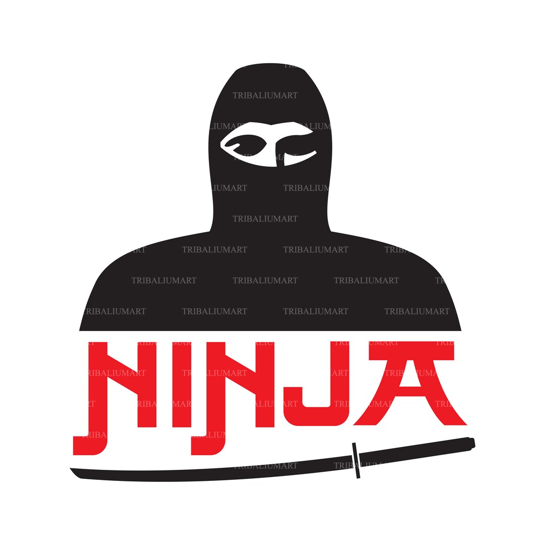 Ninja Warrior Design. Cut Files for Cricut. Clip Art Silhouette (eps ...