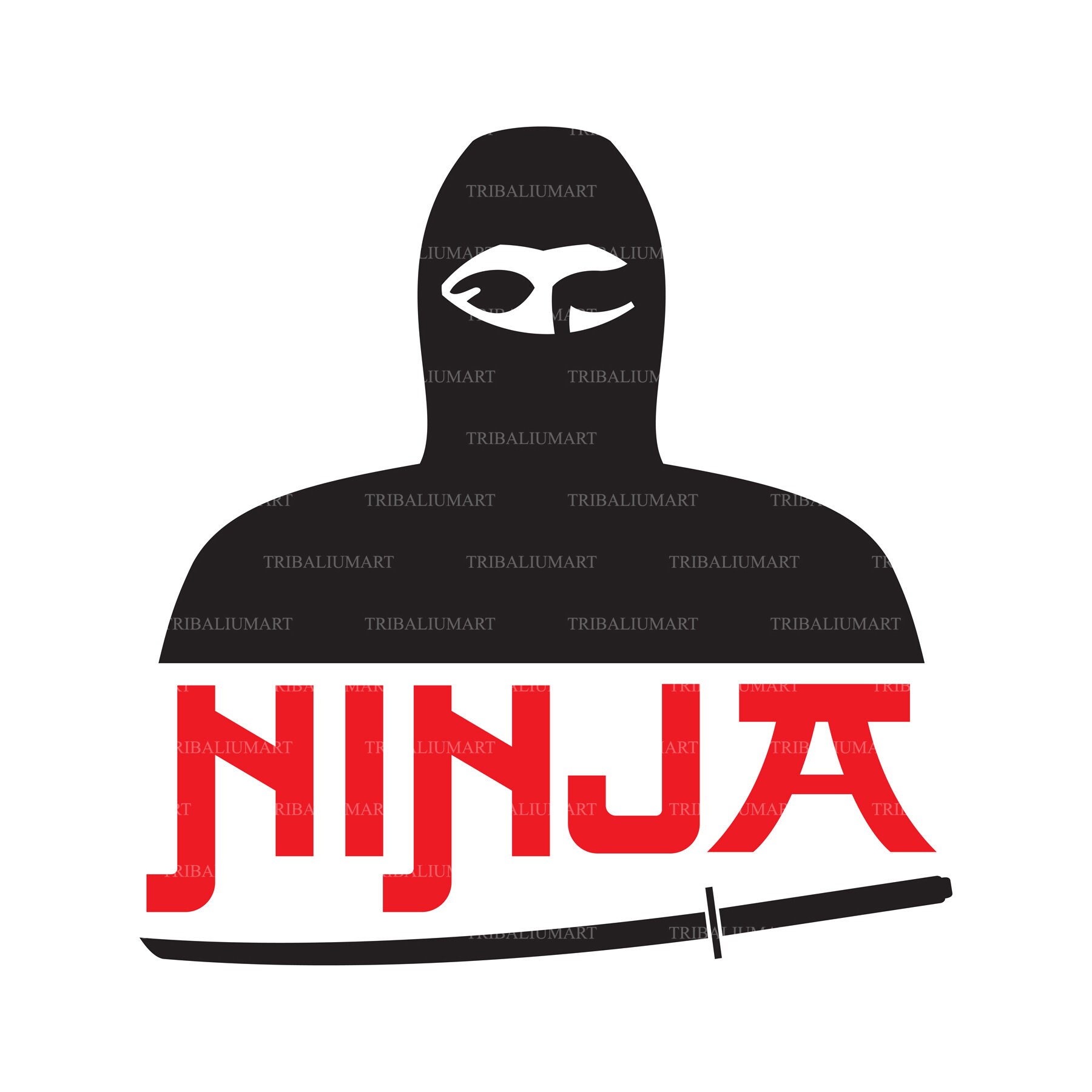 Ninja Warrior Design. Cut Files for Cricut. Clip Art - Etsy