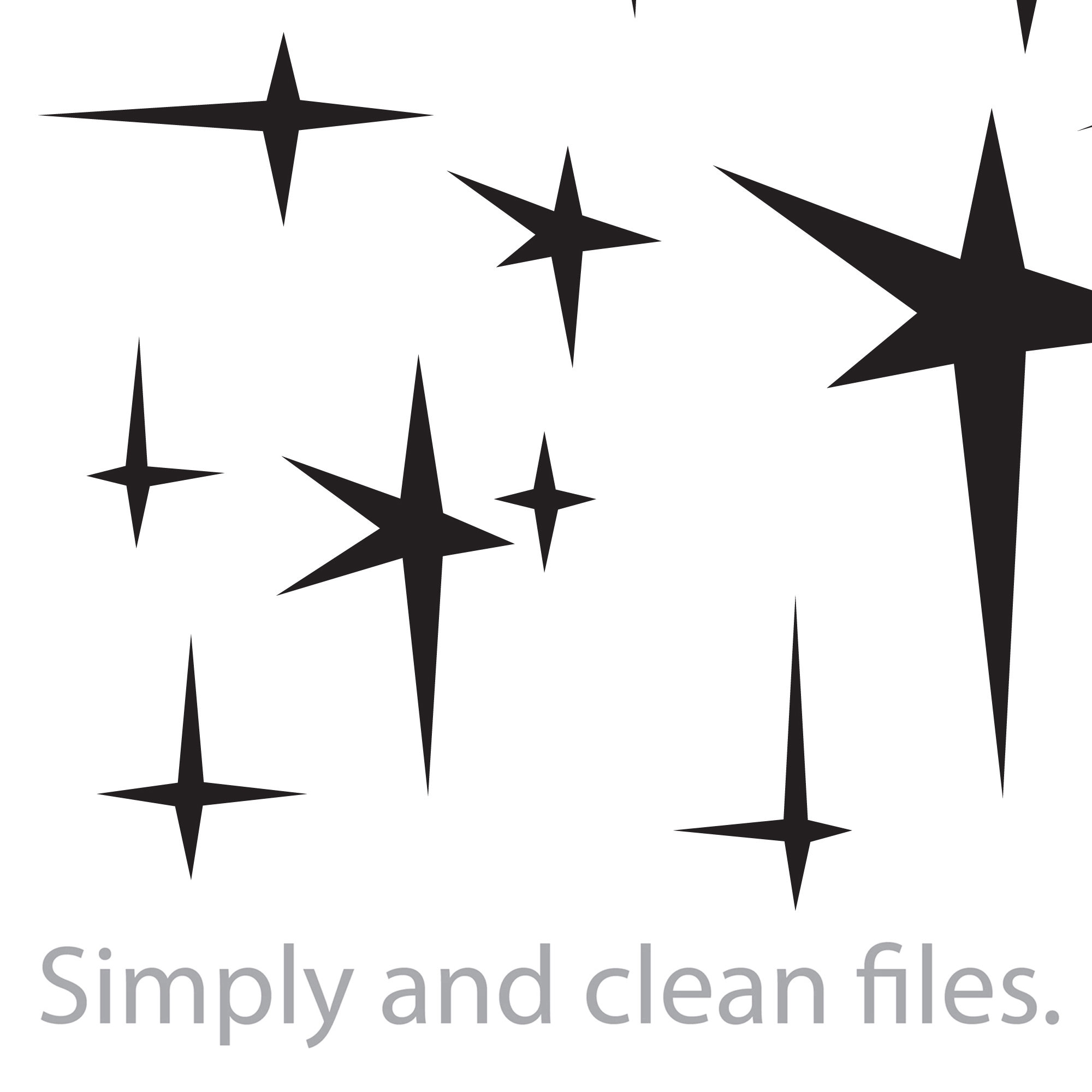 Sparks. Cut Files for Cricut. Clip Art Silhouette (eps, Svg, Pdf, Png ...