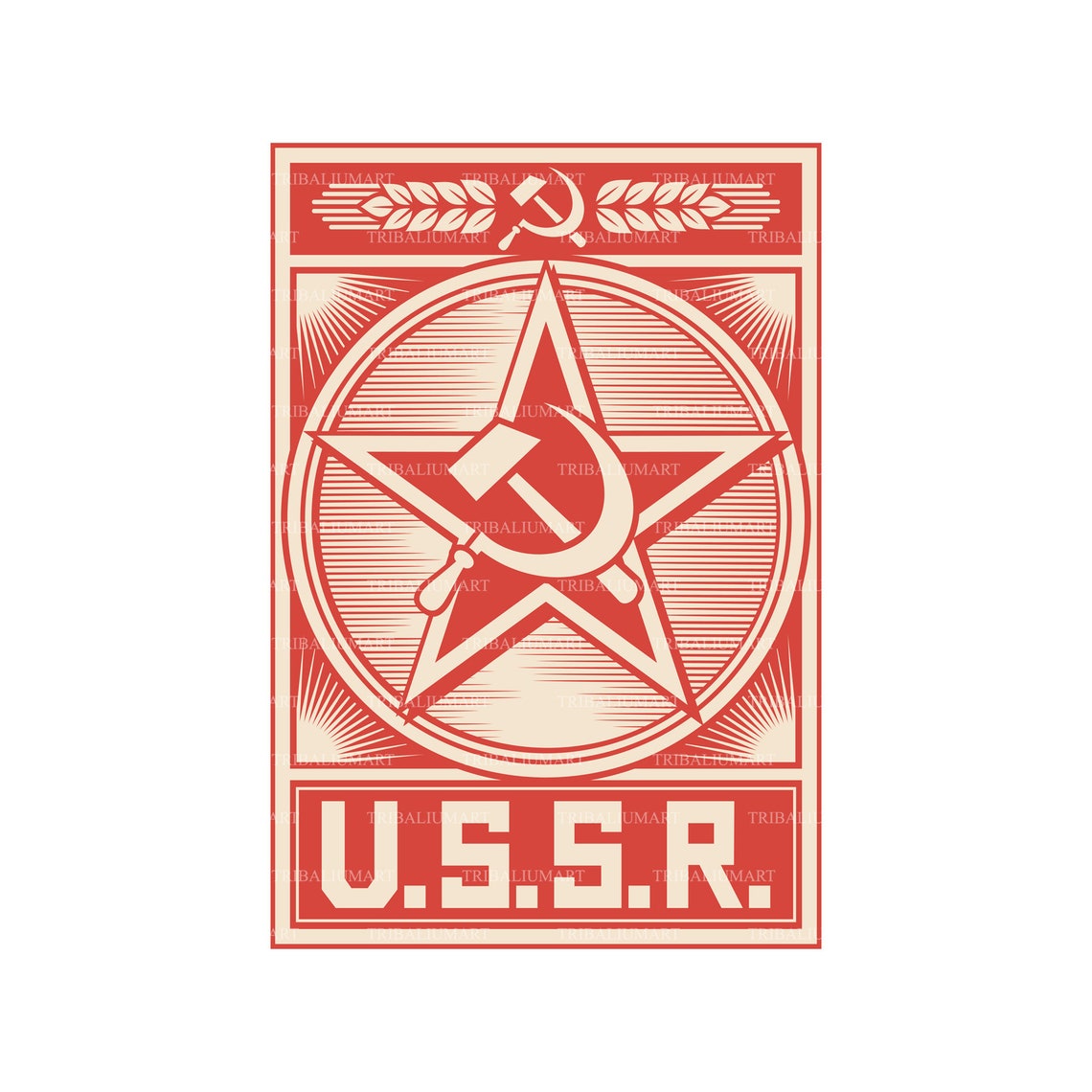 USSR Poster soviet Union Design Symbol of Communism. Eps | Etsy