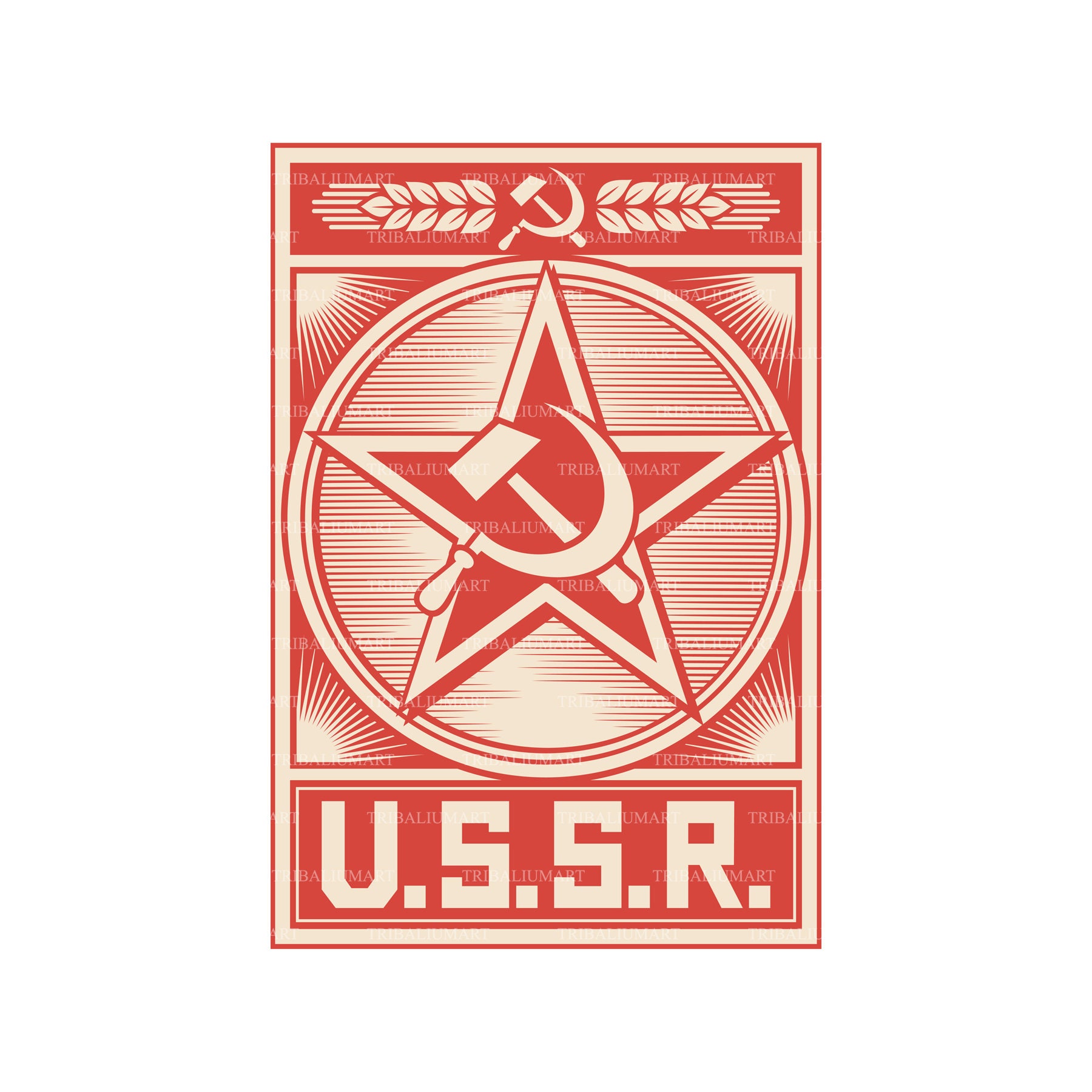 USSR Poster soviet Union Design Symbol of Communism. Eps | Etsy
