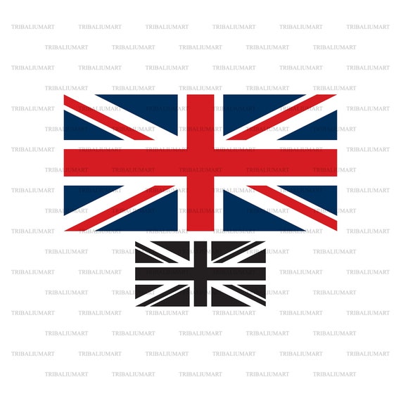 United Kingdom Flag. Cut Files for Cricut. Clip Art Silhouette | Etsy