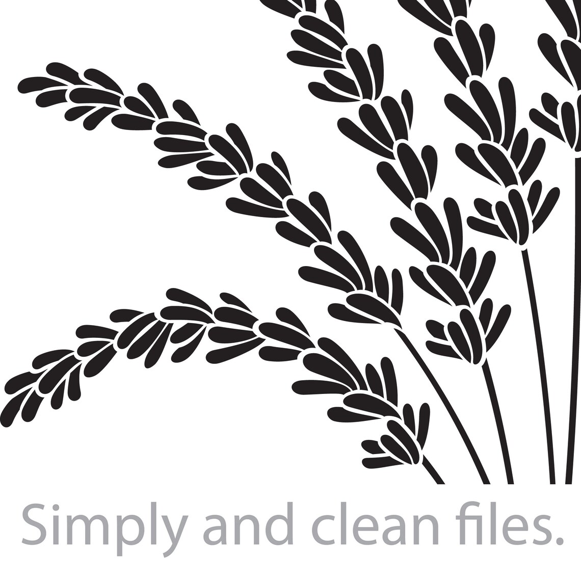 Lavender Flower. Cut Files for Cricut. Clip Art Silhouette | Etsy