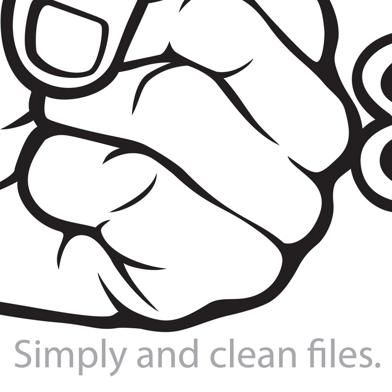 Paw Fist Bump (fistbump). Cut Files for Cricut. Clip Art Silhouette ...