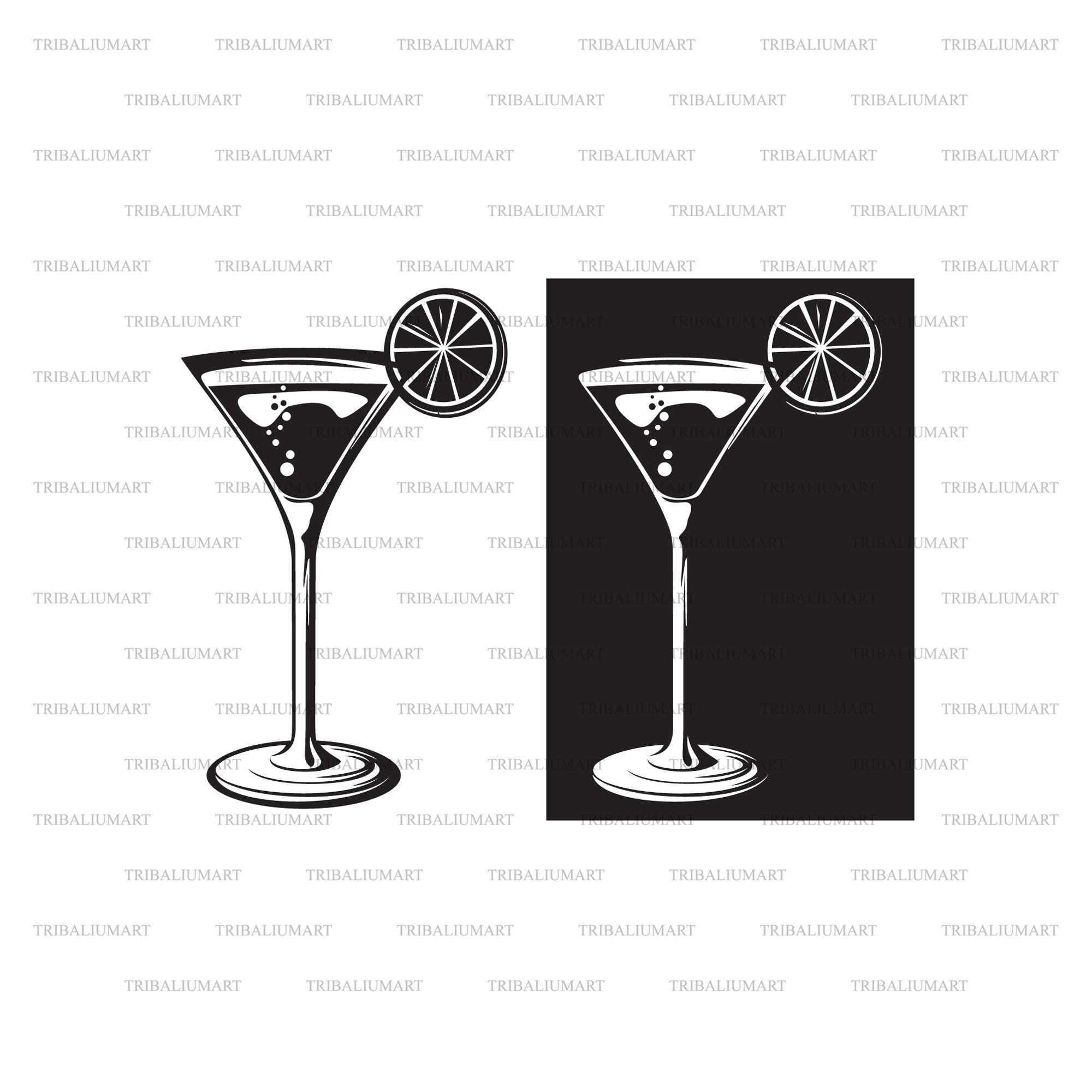 Cocktail Glass tropical Drink. Cut Files for Cricut. Clip | Etsy