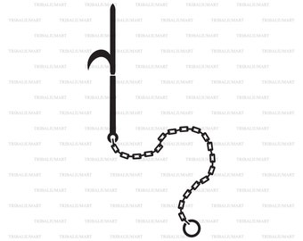 Hook With Chain Svg - Etsy