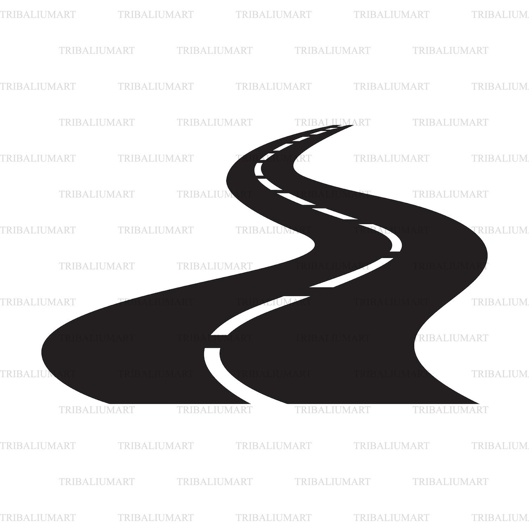 Road (highway). Cut Files for Cricut. Clip Art Silhouette (eps, Svg ...