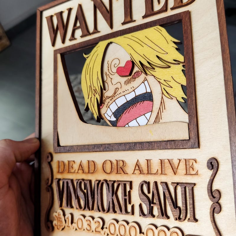 One Piece Sanji Wanted Poster - Etsy