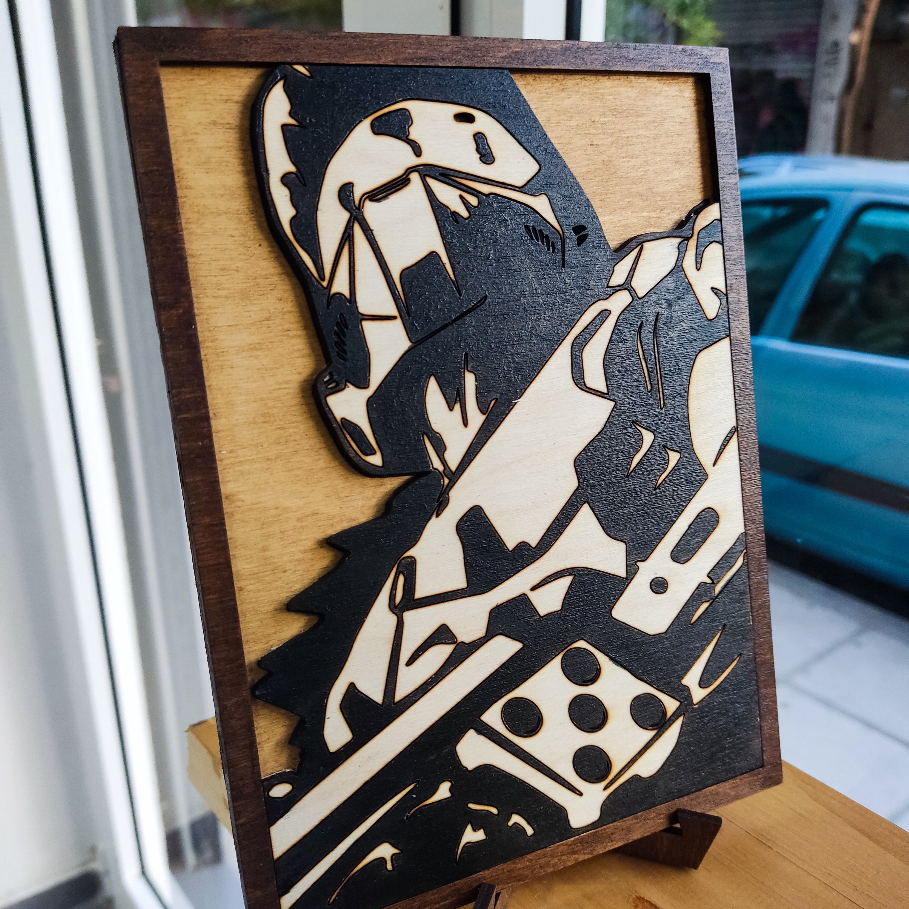 Handmade, 3D Halo the Master Chief, Wooden, Wall Bedroom Décor Gift ...