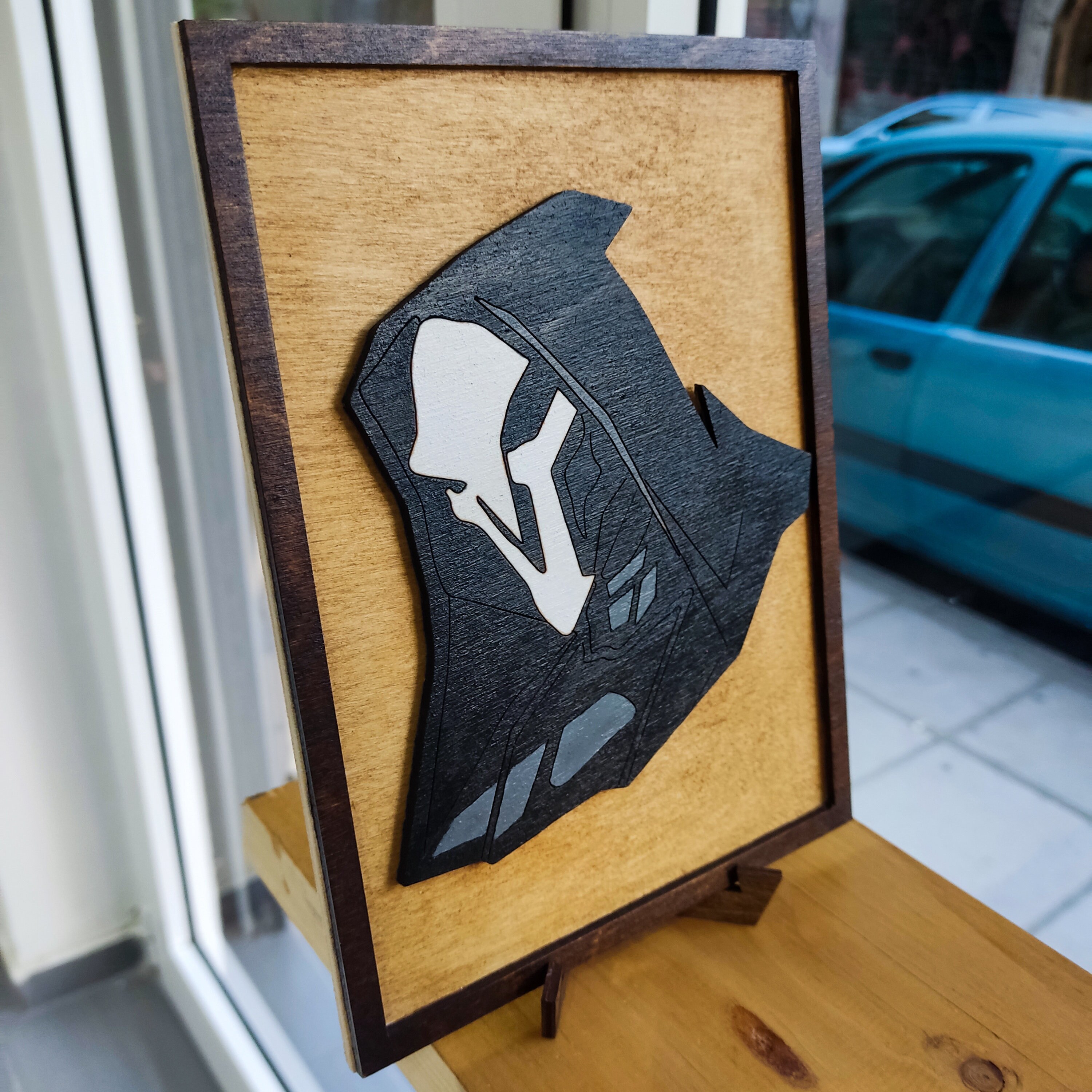 Handmade, 3D Reaper Overwatch, Wooden, Wall Bedroom Décor Gift, Files ...