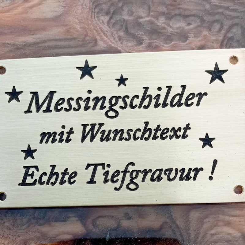 Türklingelschild messing - Etsy.de