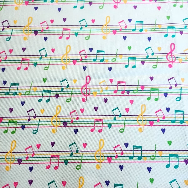 Music Note Fabric - Etsy