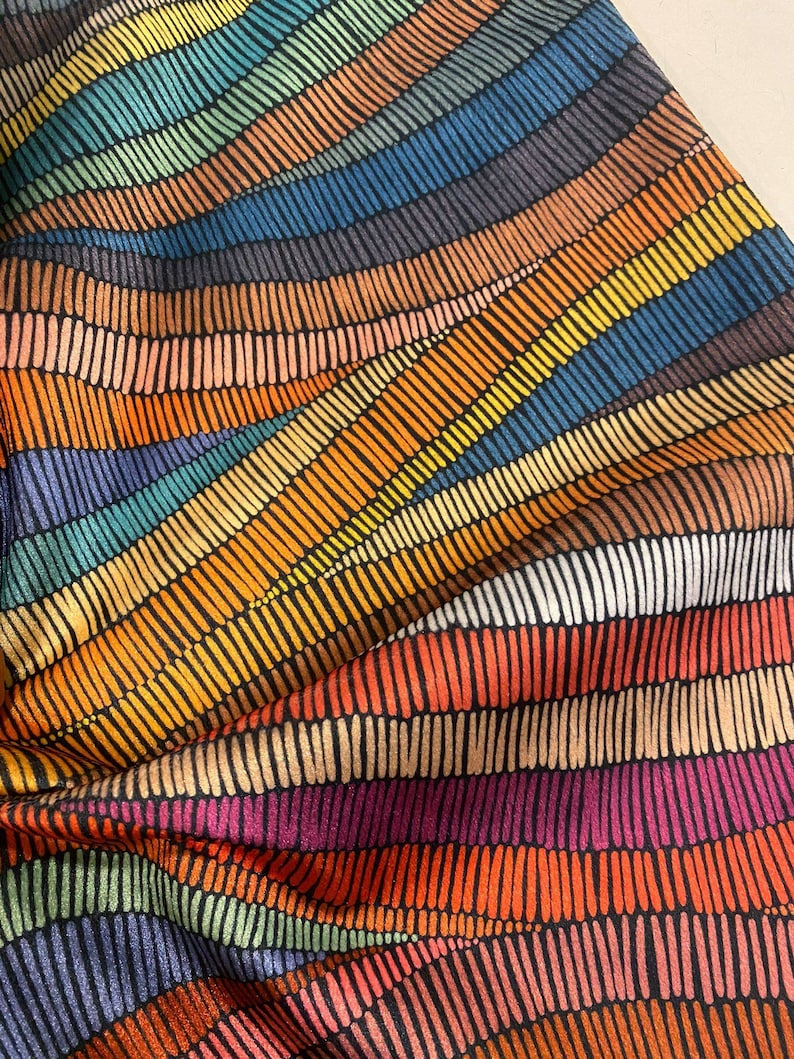 Italian Velvet Wave Upholstery Fabric Geometric Wavy Pattern - Etsy