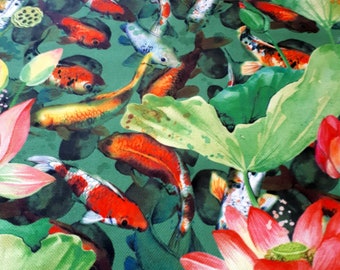 Carp Koi Fish Fabric Koi Fish Pattern 004 by Bluelela Carp Koi Fish ...