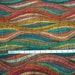 Geometric Colorful Modern Wave Pattern Fabric, Abstract Print Fabric ...