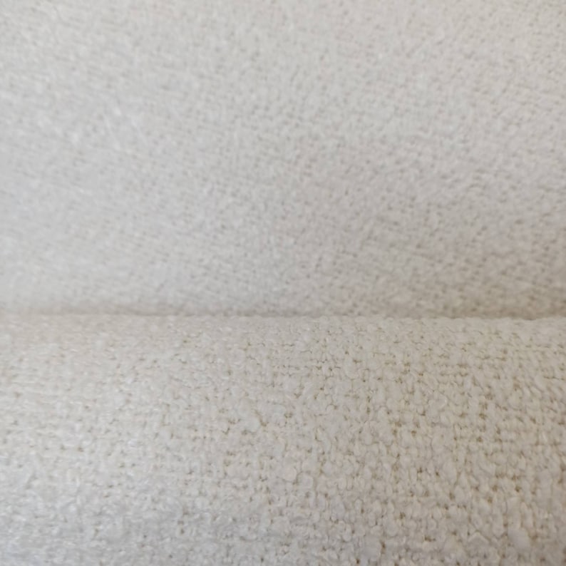 White Boucle Upholstery Fabric Heavy Weight Boucle Textured - Etsy Canada