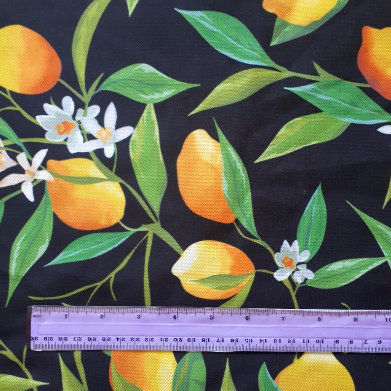 Lemon Fabric by the Yard Upholstery Drapery Vintage Fabric - Etsy Singapore