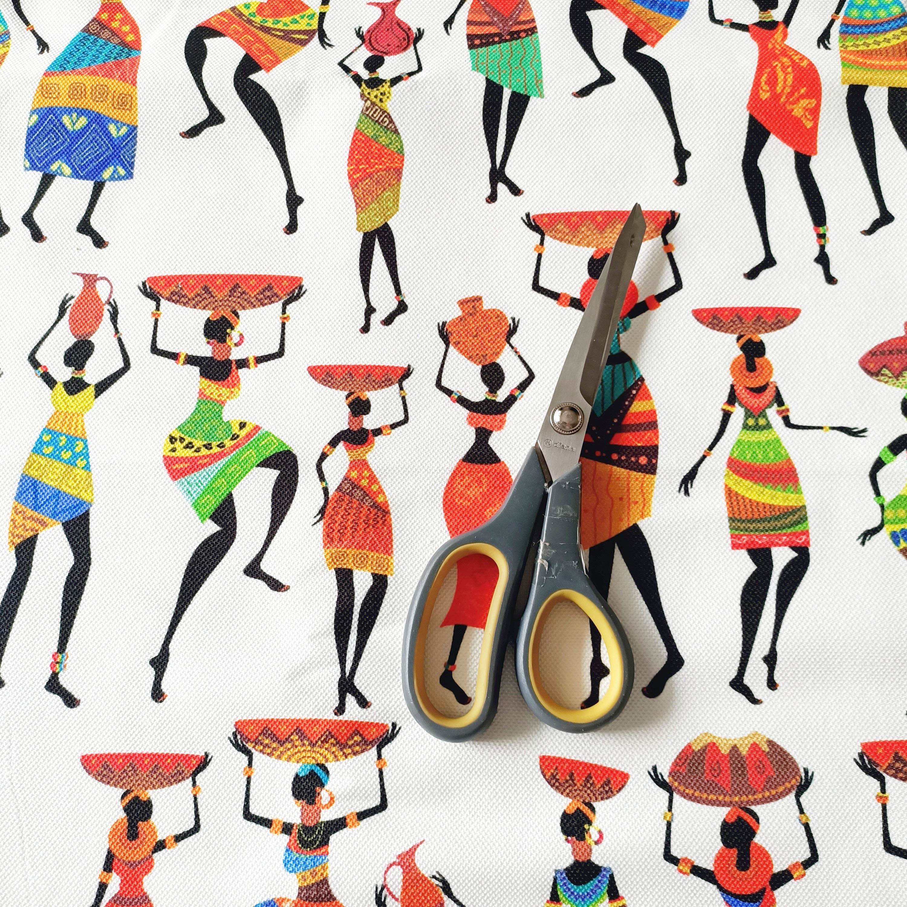 African Woman Fabric Traditional Africa Pattern Fabric by | Etsy