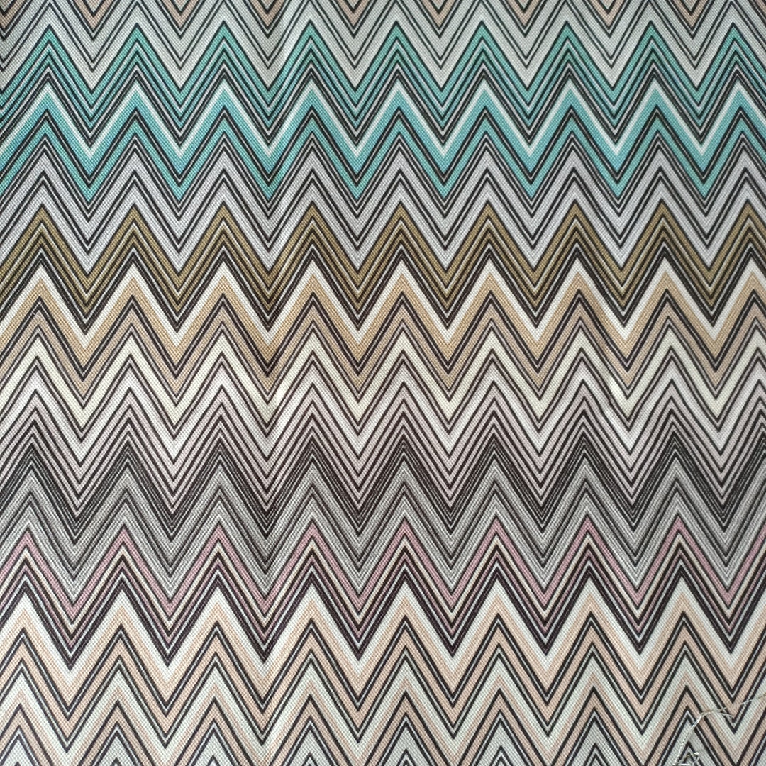 Zig Zag Pattern Fabric, Pastel Color Zig Zag Chevron Upholstery Fabric ...