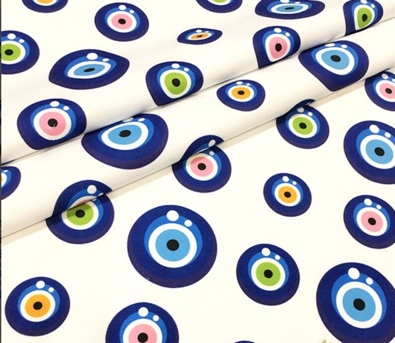 Evil Eye Fabric Evil Eye Home Textile Evil Eye Curtain Evil - Etsy